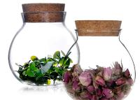 China Kitchen Storage Empty Glass Jars 50ml - 480ml Capacity Hexagon Shape for sale