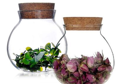 China Kitchen Storage Empty Glass Jars 50ml - 480ml Capacity Hexagon Shape for sale