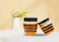 China High White Material Sealed Glass Honey Jars With Lids Canned Jam Glass Bottle for sale