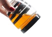 China High White Material Sealed Glass Honey Jars With Lids Canned Jam Glass Bottle for sale