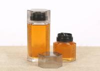 China Thickened Glass Honey Jars Sealed Can Carved Honey Bottling Lead Free for sale