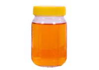 China Round Clear Honey Jars Hexagon Glass Jar With Black Lids 500ml 1000ml for sale