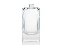 China Transparent Square Cosmetic Glass Bottles Large Capacity Glass Perfume Bottle for sale