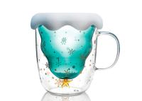 China Christmas Tree Star Wishing Mug Gift Cup Creative Glass High Temperature for sale