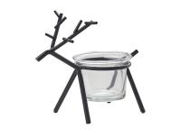 China Aromatherapy Modern Candle Holders Geometric Golden Deer Wrought Iron Candlestick Decoration for sale