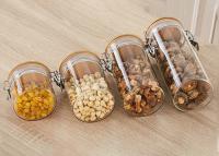 China Kitchen Storage Sealed Glass Jars Glass Bottle Jar Good Moisture Resistance for sale