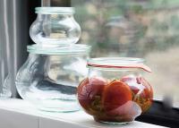 China Big Belly Shape Sealable Glass Jars Lemon Honey Jam Jar High Borosilicate Material for sale
