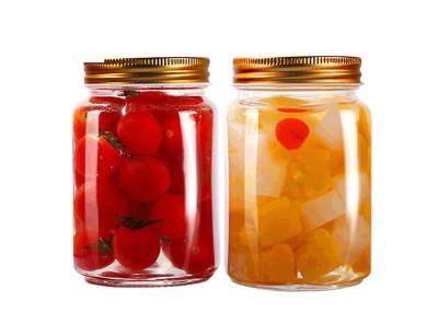 China 300ml / 500ml Food Storage Containers Sealable Glass Bottles For Seasonings / Candies for sale
