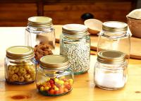 China 300ml / 500ml Food Storage Containers Sealable Glass Bottles For Seasonings / Candies for sale