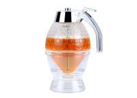 China High Borosilicate Sealable Glass Jars Honey Cruet Jam Ketchup Bottle 200ml Capacity for sale