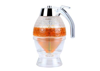 China High Borosilicate Sealable Glass Jars Honey Cruet Jam Ketchup Bottle 200ml Capacity for sale