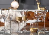 China Luxury Long Stem Wine Glasses Glass Crystal Champagne Glass 100ml Capacity for sale