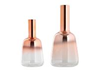 China Living Room Decorative Glass Vases Single Flower Gold Plated Glass Vase for sale
