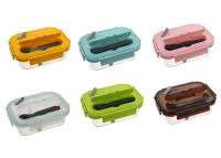China Separated Glass Lunch Box Wide Mouth Storage Jars Glass Material 860ml / 850ml for sale