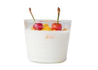 China Fruit Salad Bowl Wide Mouth Glass Jars Clear Color 200ml Capacity Eco - Friendly for sale