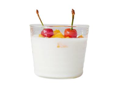 China Fruit Salad Bowl Wide Mouth Glass Jars Clear Color 200ml Capacity Eco - Friendly for sale