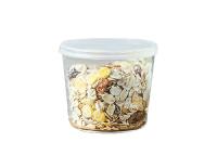 China Fruit Salad Bowl Wide Mouth Glass Jars Clear Color 200ml Capacity Eco - Friendly for sale
