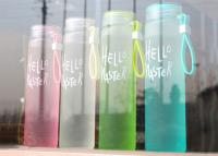 China Heat Resistant Frosted Glass Bottles With Custom Logo 5.8cm * 19.2cm Easy To Carry for sale