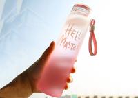 China Heat Resistant Frosted Glass Bottles With Custom Logo 5.8cm * 19.2cm Easy To Carry for sale