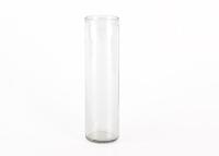 China Custom Empty Clear Glass Cylinder Candle Holder For Home Decoration Simple Design for sale