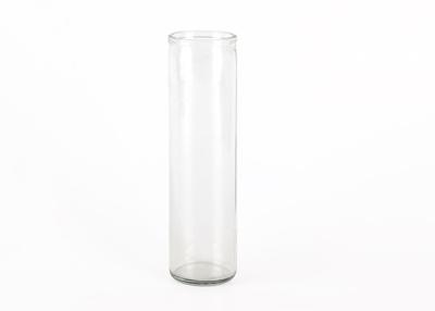 China Custom Empty Clear Glass Cylinder Candle Holder For Home Decoration Simple Design for sale