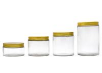China Wide Mouth Straight Sided Airtight Glass Jars Canning Preserving With Lids for sale
