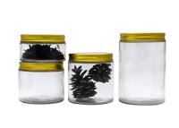 China Wide Mouth Straight Sided Airtight Glass Jars Canning Preserving With Lids for sale