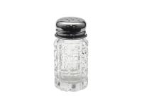 China Unique Embossed Round Empty Glass Jars High White Glass 50ml Capacity For Pepper for sale