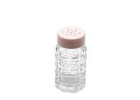China Unique Embossed Round Empty Glass Jars High White Glass 50ml Capacity For Pepper for sale