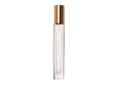China Resist Falling Wood Lid Clear Cosmetic Glass Bottles Square Empty Perfume Vials 3 Oz for sale