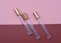 China Transparent Cosmetic Glass Bottles Round 10ml Natural Bamboo Roll On Glass Perfume Bottles for sale