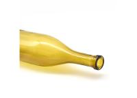 China Dark Yellow Lead Free Glass Empty Glass Wine Bottles 750ml Custom Wine Bottle for sale