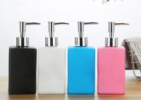China Square Empty Glass Jars Empty Hand Sanitizer Bottle With Pump ISO9001 for sale