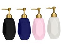 China 350ml Shampoo Glass Bottle Glass Pump Bottle Custom Logo SGS / FDA Certification for sale