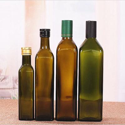 China Recyclable Square 500ml Olive Oil Storage Containers for sale