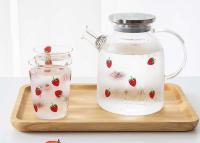 China Capacity 1000ml 1600ml Borosilicate Heat Resistant Glass Teapot for sale
