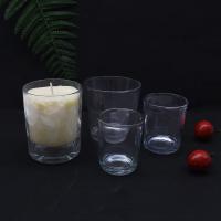 China Screen Printing Round 80ml 95ml Glass Candle Cup for sale