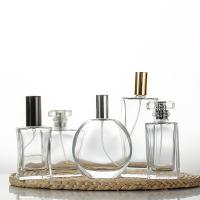 China Silk Printing Glass Perfume Aluminum Spray Bottle for sale