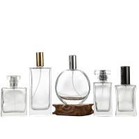 China Silk Printing Glass Perfume Aluminum Spray Bottle for sale