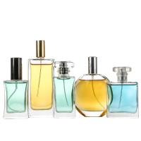 China Silk Printing Glass Perfume Aluminum Spray Bottle for sale