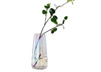 China Custom Logo Flowers 10cm Decorative Clear Glass Vases for sale