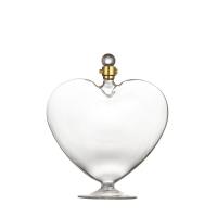 China Lead Free Screw Cap Heart Shaped Glass Wine Bottles for sale