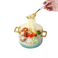 China 3.5L 5.0L Salad Borosilicate Pyrex Glass Cooking Pots for sale