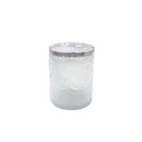 China 9.5cm*10.8cm Glass Carving Decorative Candle Holders for sale