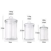 China Full Sealing Bath Salt 370ml 2500ml Empty Glass Jars for sale