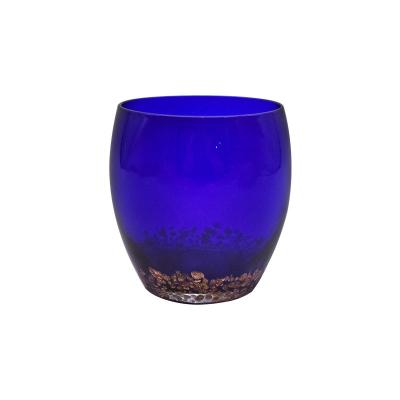 China Blue Speckled Coke 360ml Cadmium Free Water Glass Cup for sale