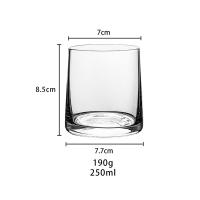 China BPS Free Clear Crystal Drinking 250ml Personalized Glass Cup for sale