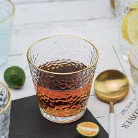 China Non Slip Cadmium Free 300ml Glass Drinking Juice Cups for sale