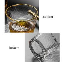 China Non Slip Cadmium Free 300ml Glass Drinking Juice Cups for sale