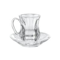 China BPA Free Clear 150ml Classic Deluxe Glass Printed Cup for sale
